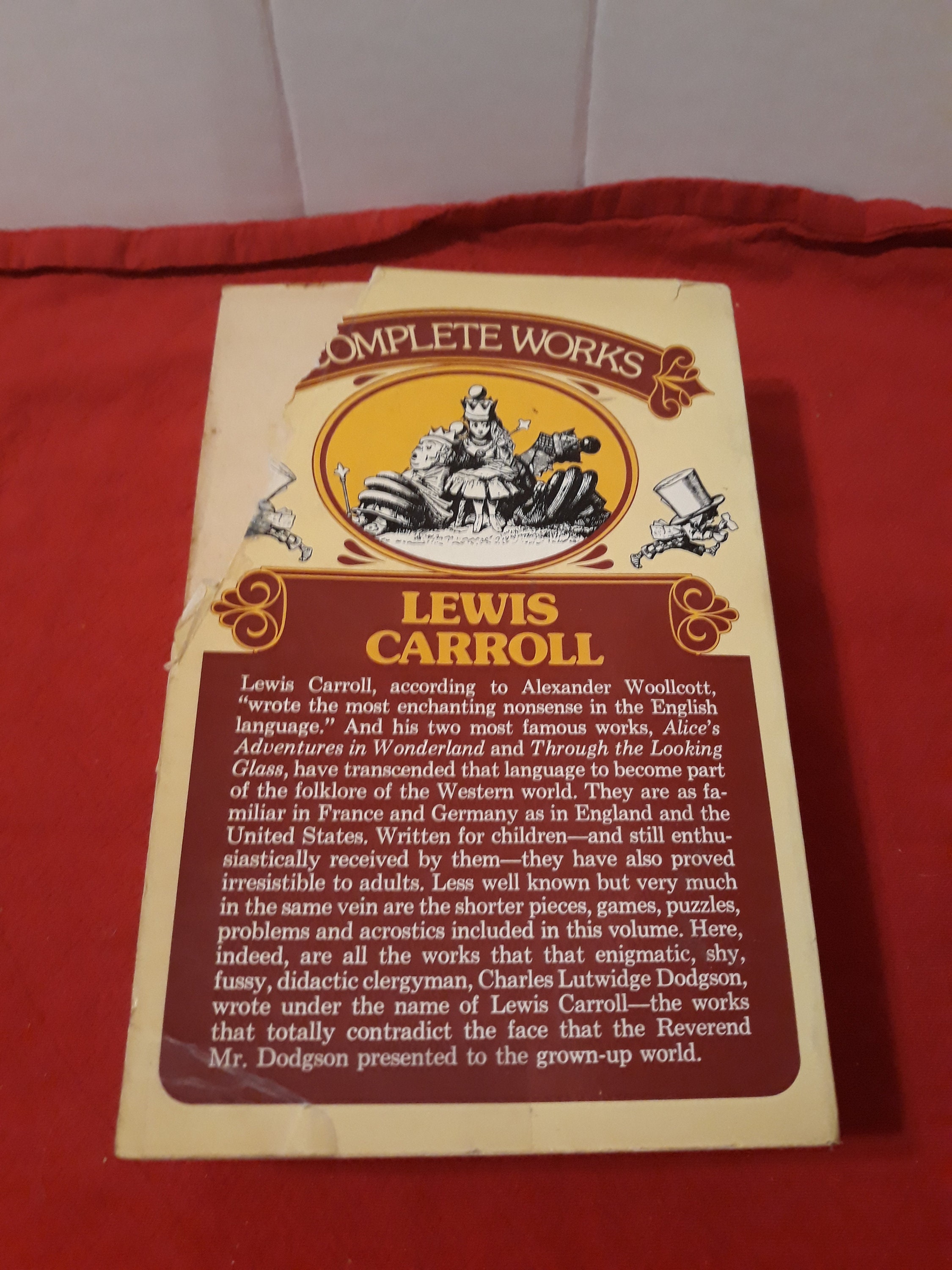 1976 Reprint of The1937 Edition of the Complete Works Lewis Carroll ...