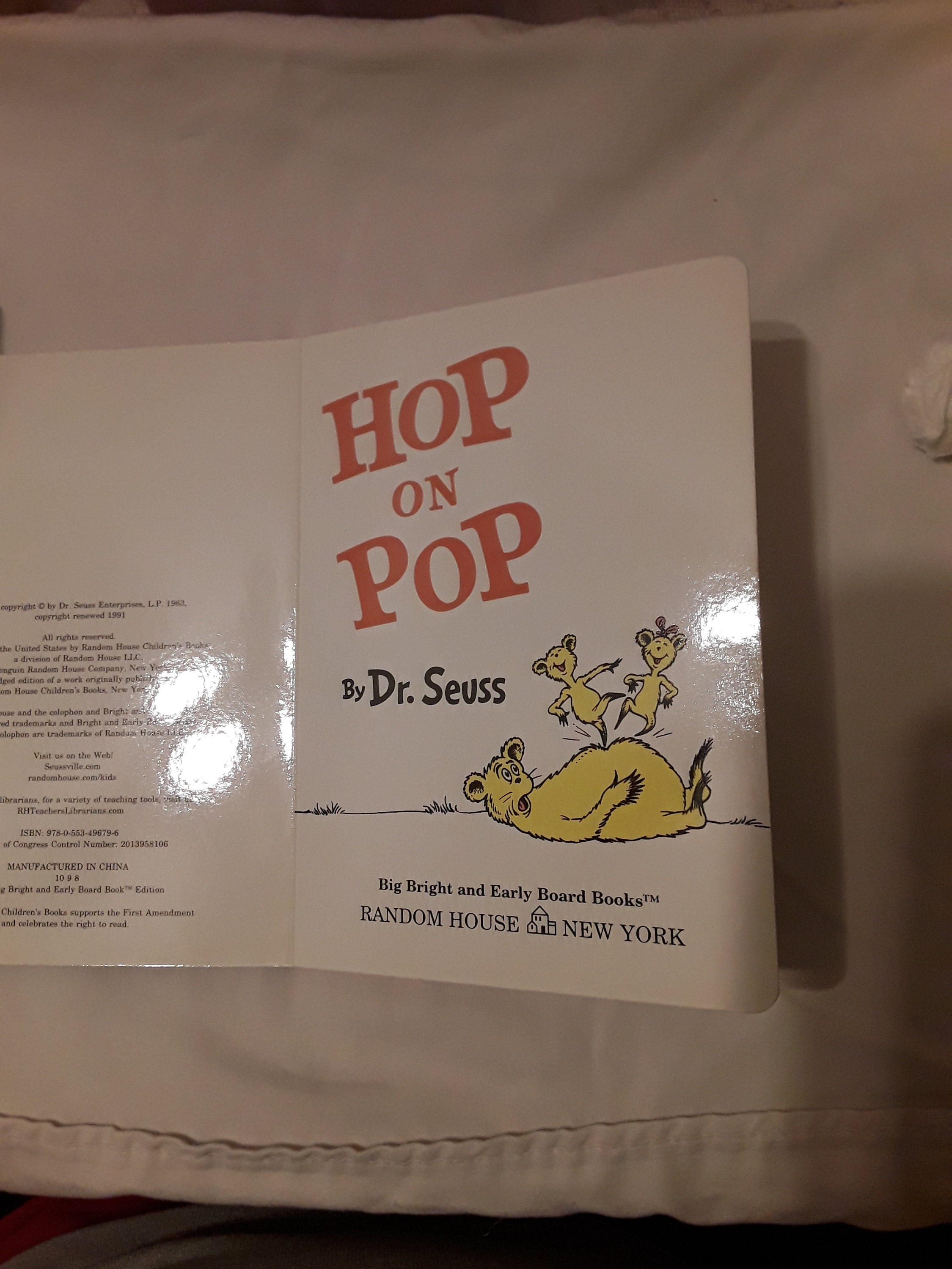 Hop on Pop by Dr Seuss 1991 Edition - Etsy