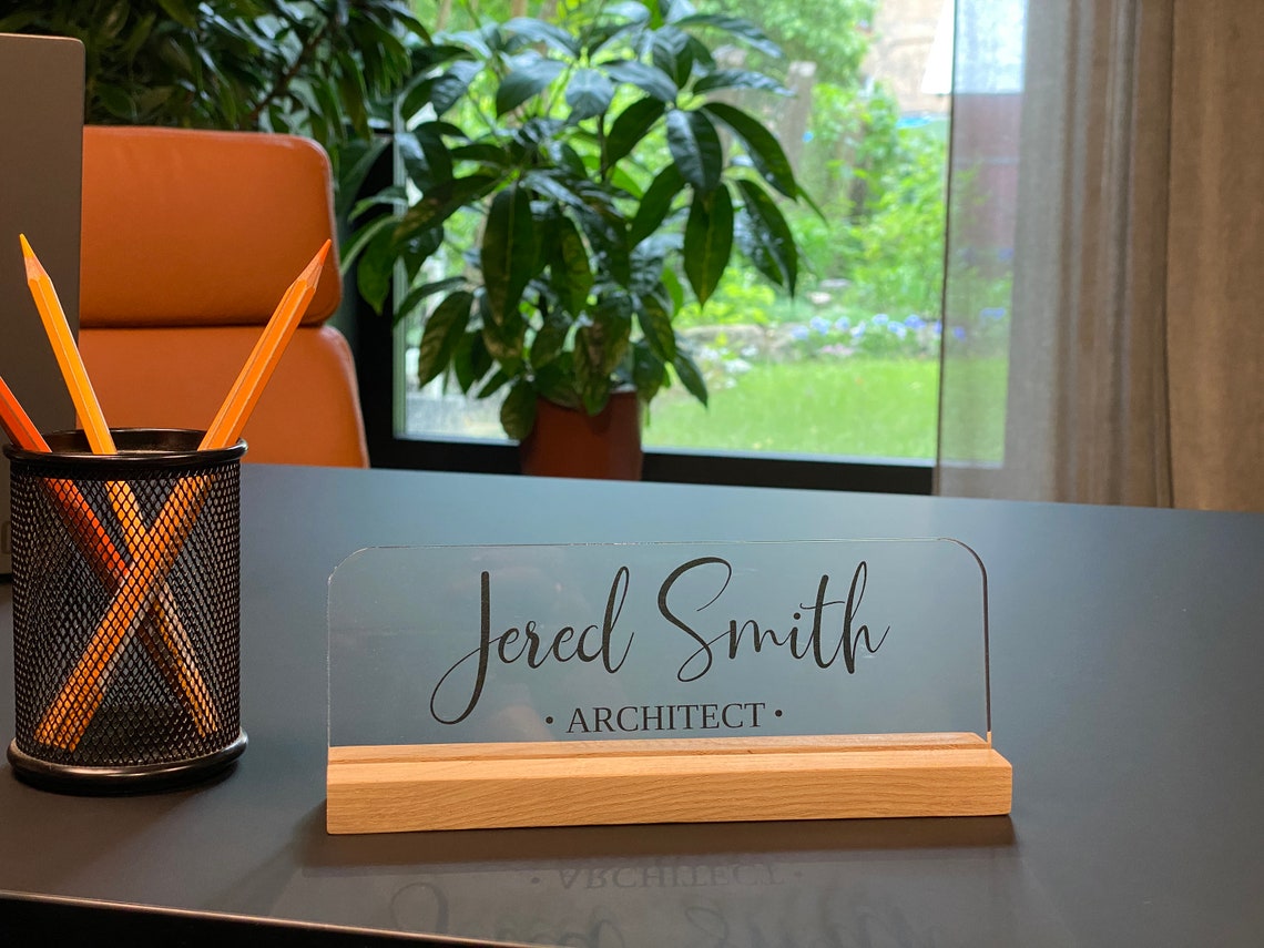 Custom Desk Sign Desk Sign Office Desk Sign Desk Name - Etsy