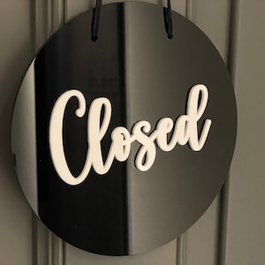Open Closed Sign, Business Sign, Door Sign, Open Closed Sign for ...