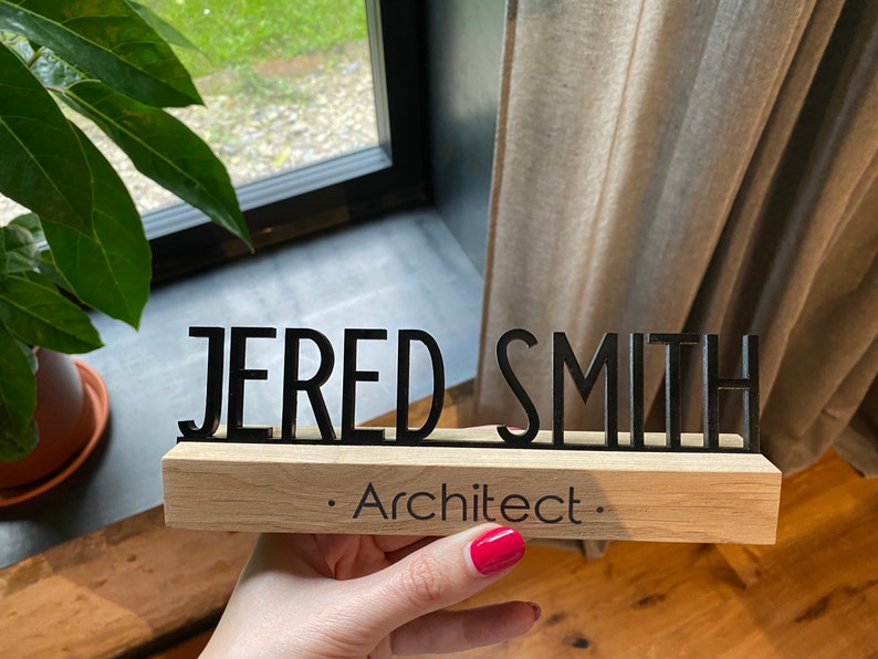 Desk Name Plate Name Plate for Desk Desk Nameplate Desk - Etsy