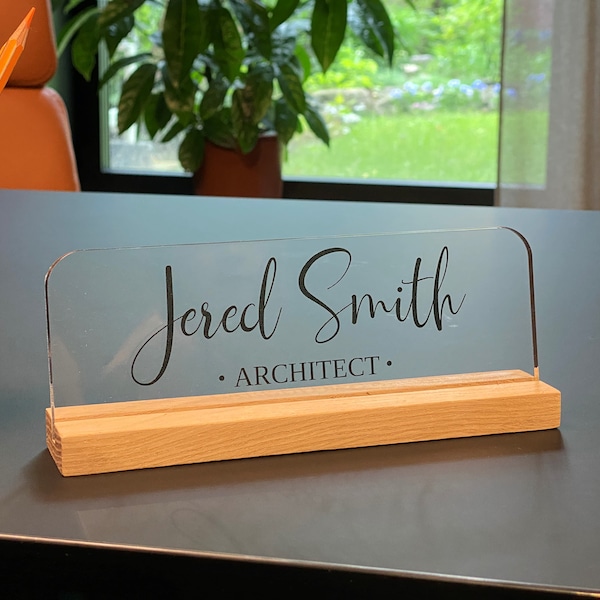 Acrylic Name Plate - Etsy