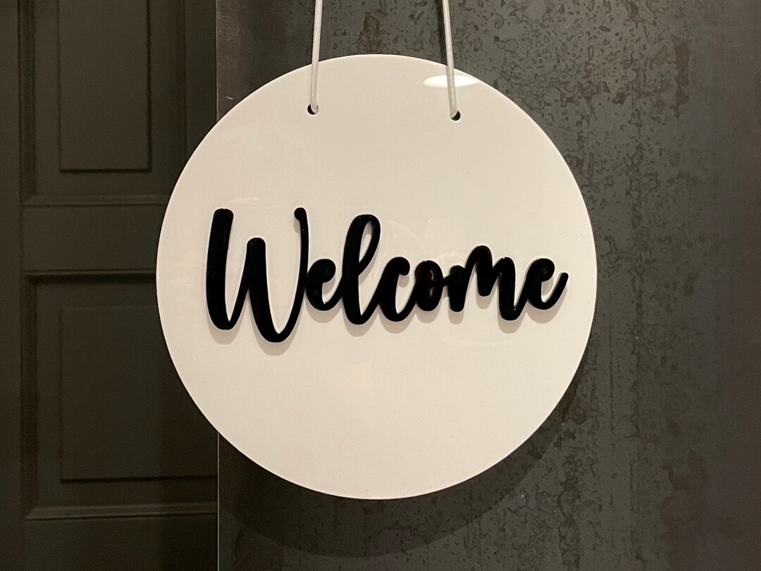 Door Welcome Sign, Door Sign, Welcome Sign, Bar Sign, Welcome, Front ...