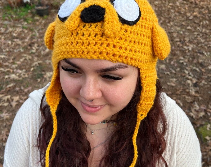 Adventure Time Jake the Dog Inspired Fleece Hat Handmade - Etsy