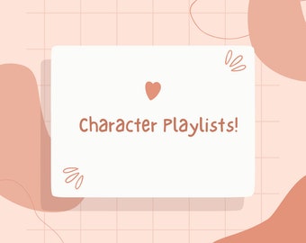 Custom Character Playlist - Etsy