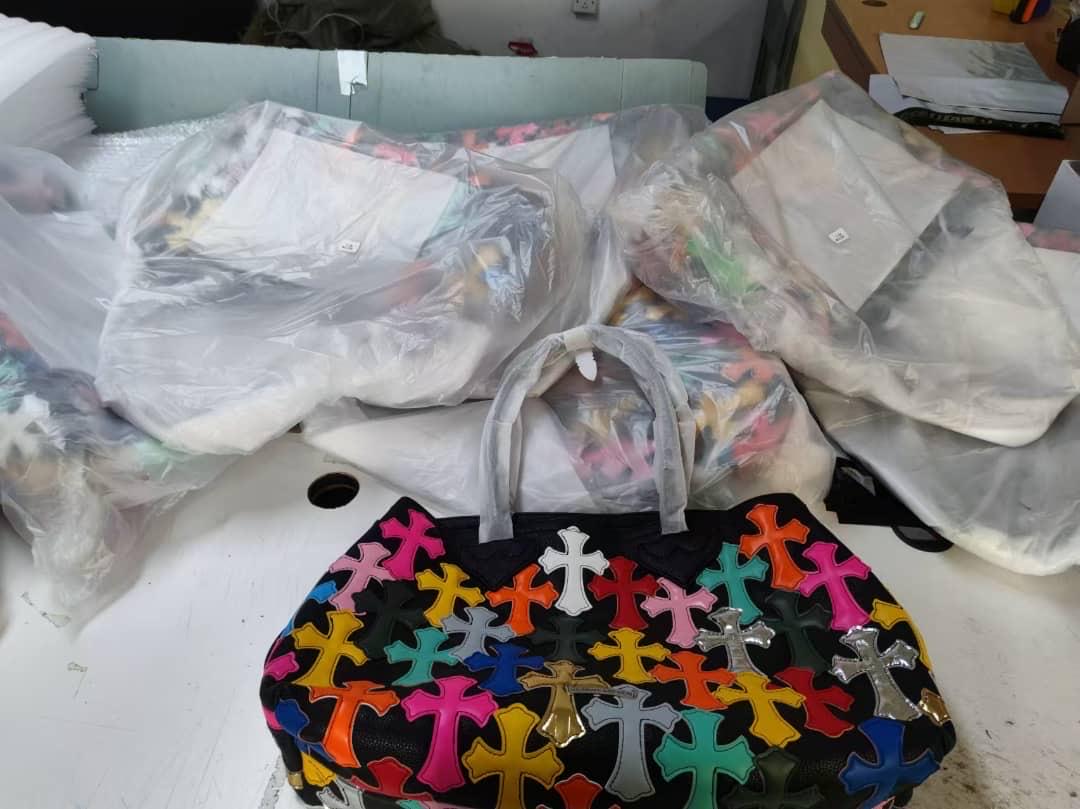 Chrome Cross Large Tote Bag Chrome Bag Y2K Purse Custom Airport Tote ...