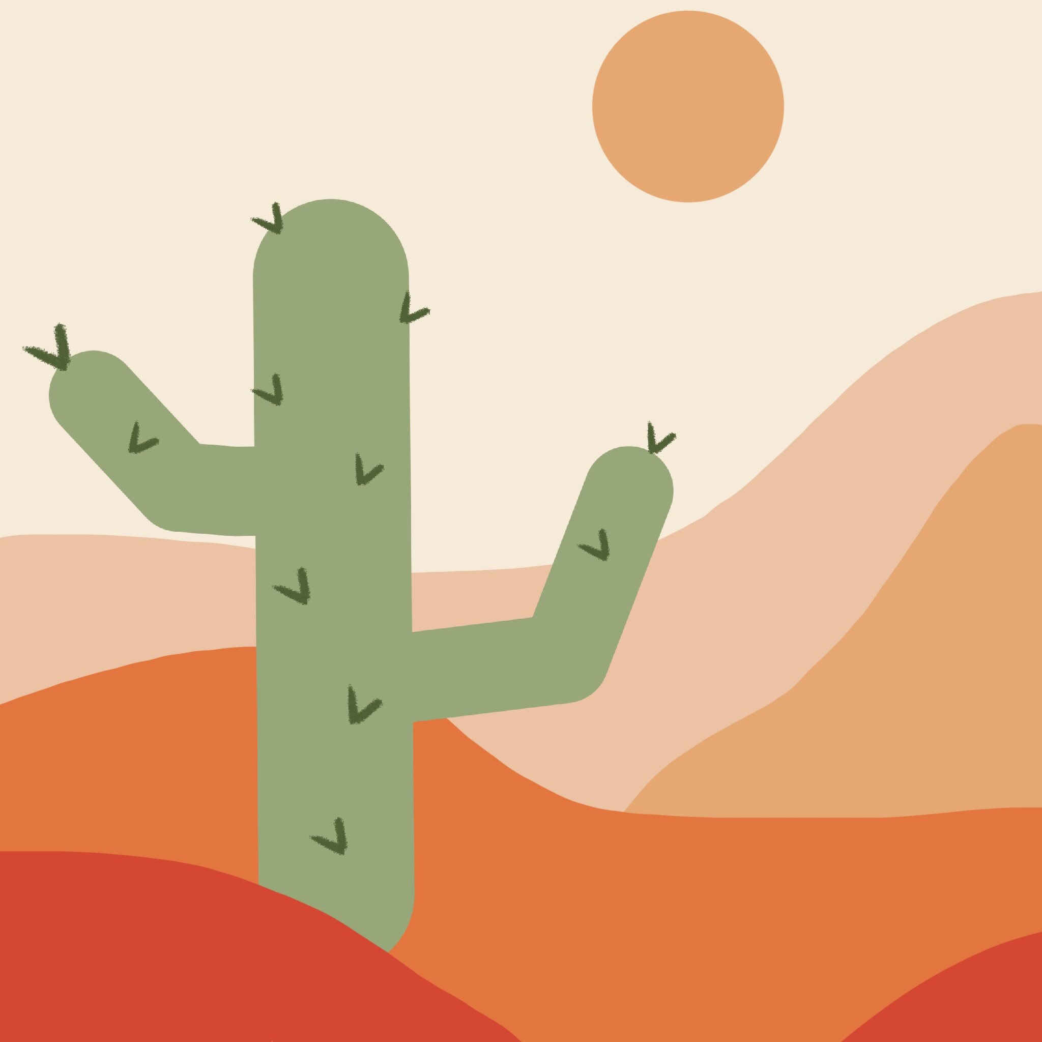 Desert Cactus Digital Download - Etsy