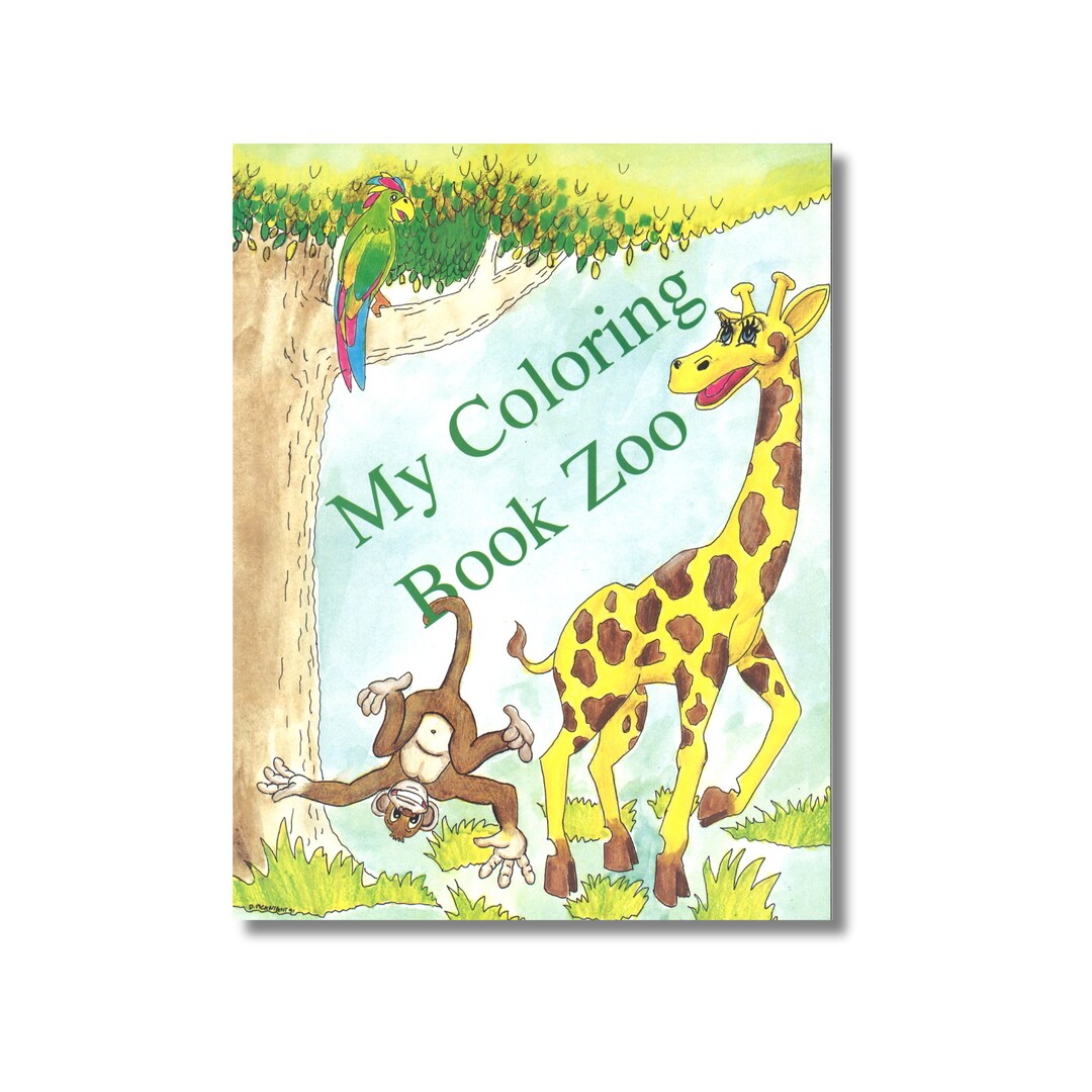 Personalized Animal-themed Coloring Book for Kids Custom Zoo Activity ...