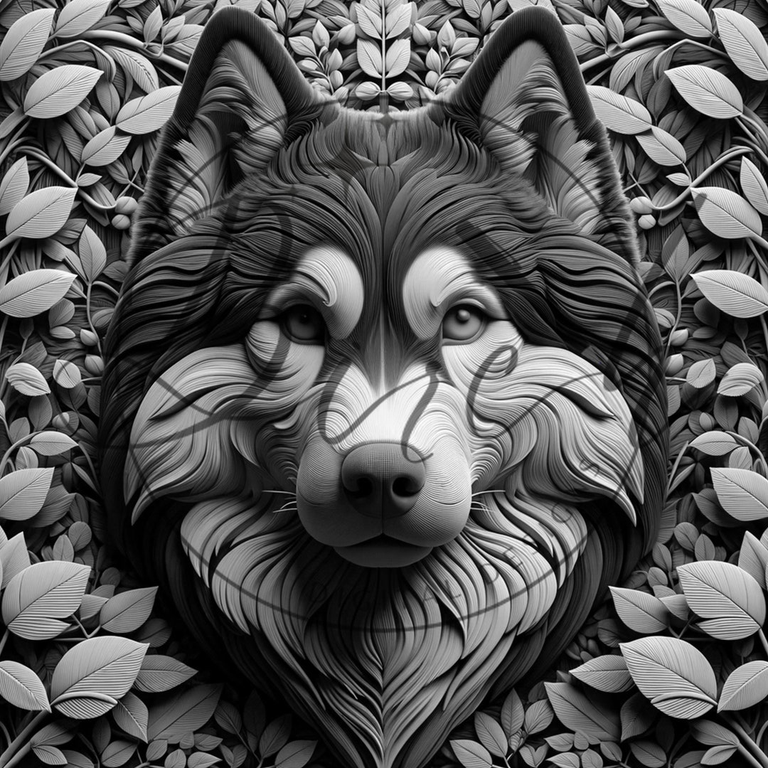 Husky Engraving Design File for Husky Memorial for Dog Gift for Dog ...