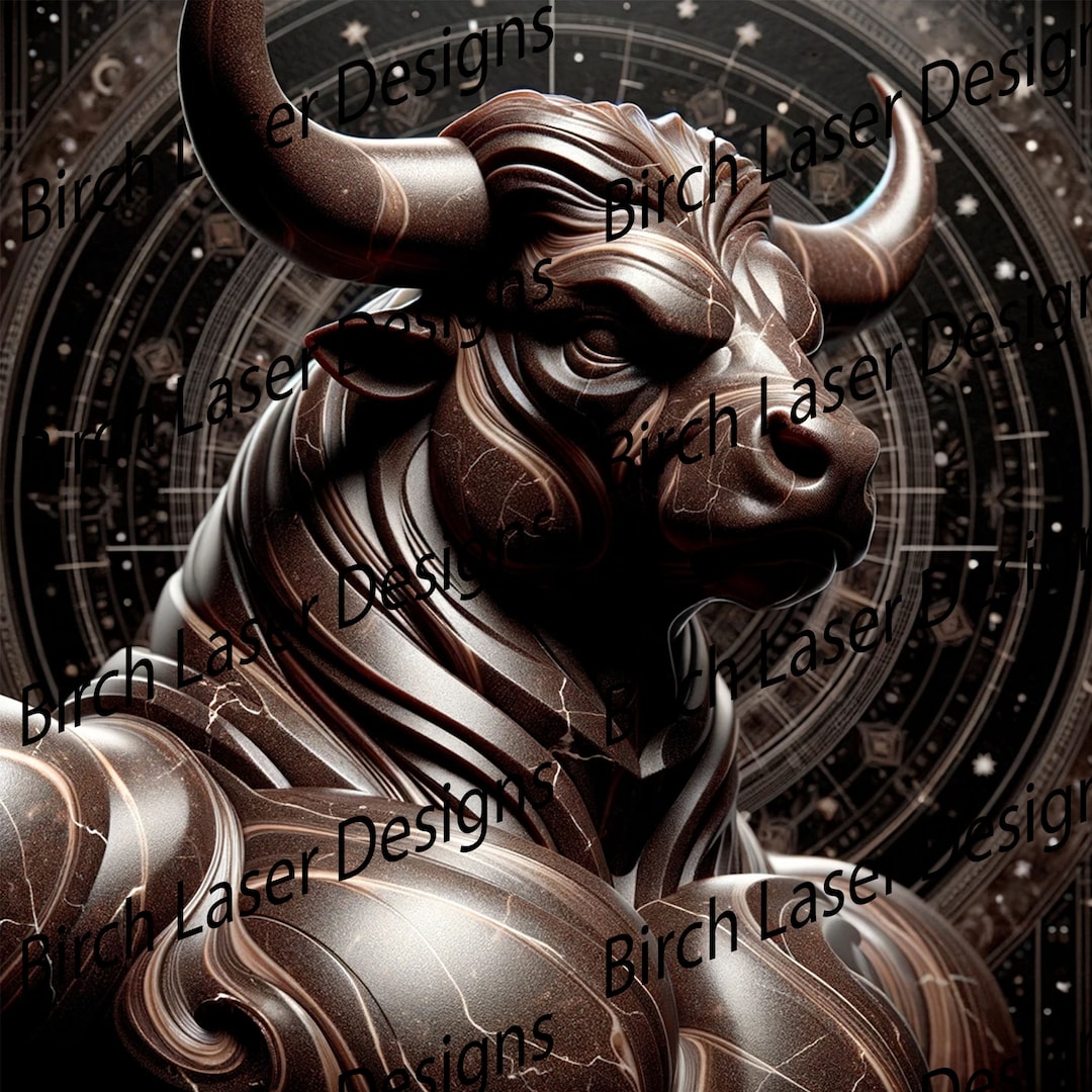 Taurus Zodiac Sign Engraving Design File for Taurus Gift for Taurus ...
