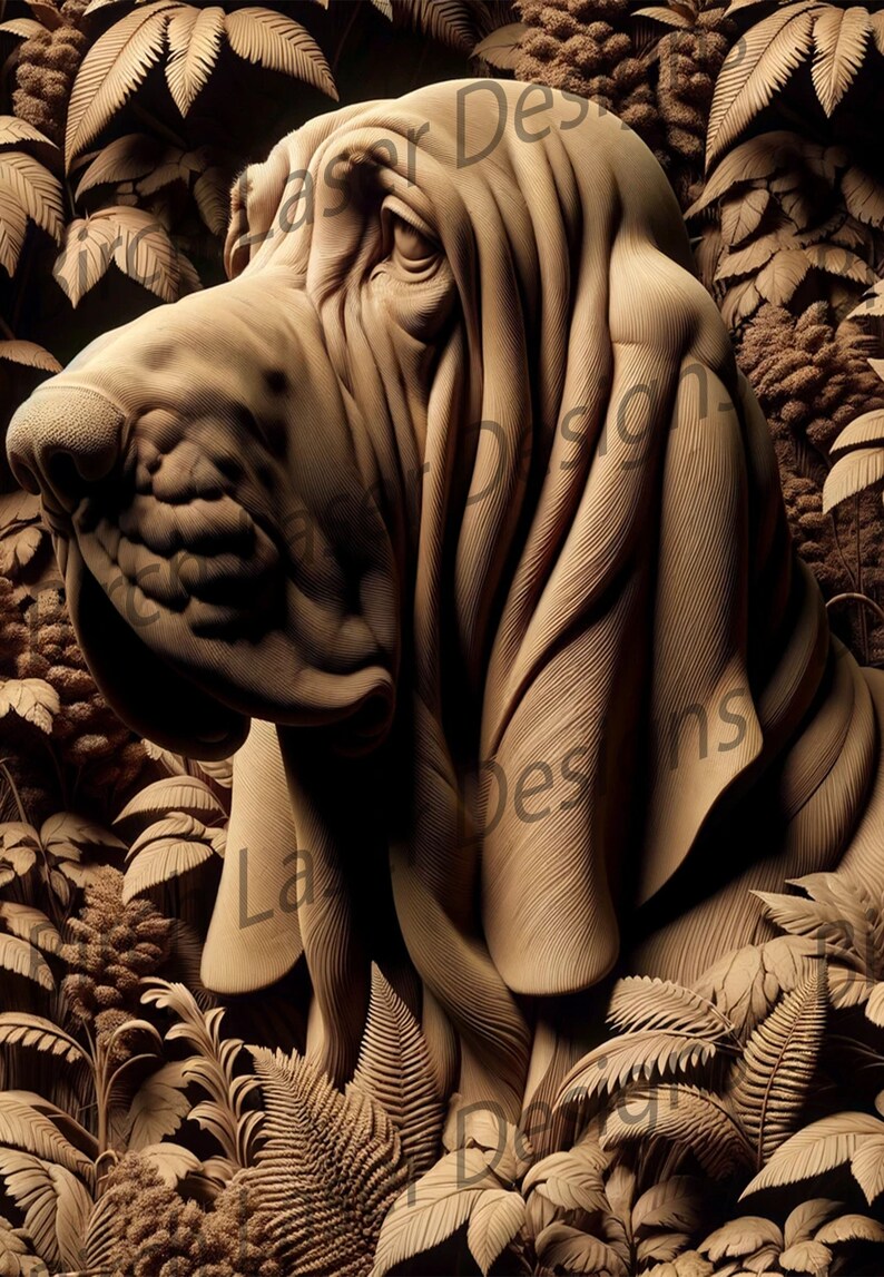 Bloodhound Engraving Design File for Bloodhound Memorials for Dog Gifts ...