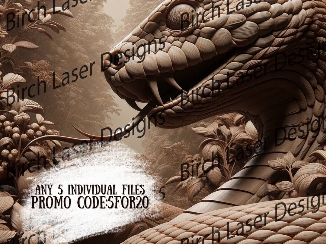 Snake Engraving Design File for Snake Memorials for Zoo Gift for Zoo ...