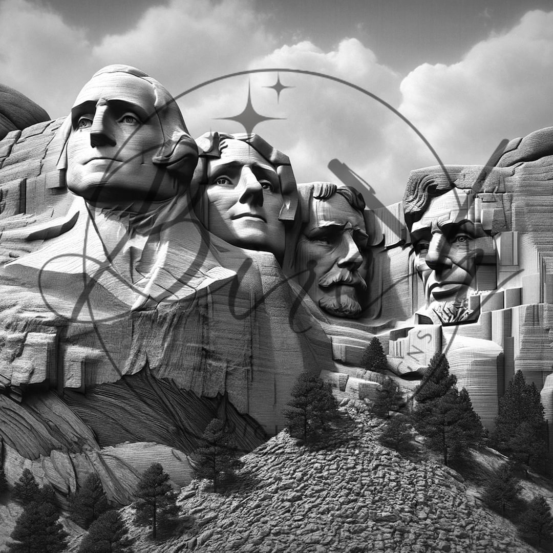 Mount Rushmore Engraving Design File for Mount Rushmore Gift for Vacation File for Mount ...