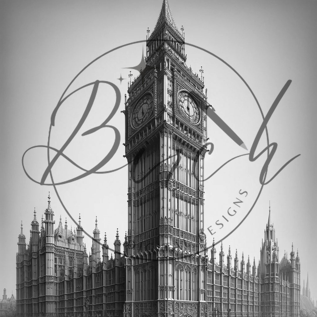Big Ben Engraving Design File of Big Ben Vacation Souvenir for London ...
