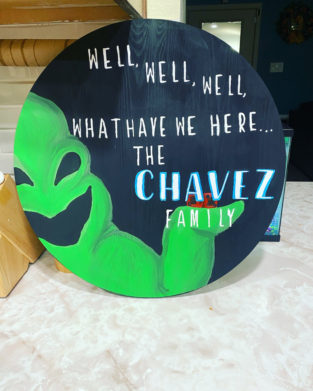 Oogie Boogie Sign - Etsy