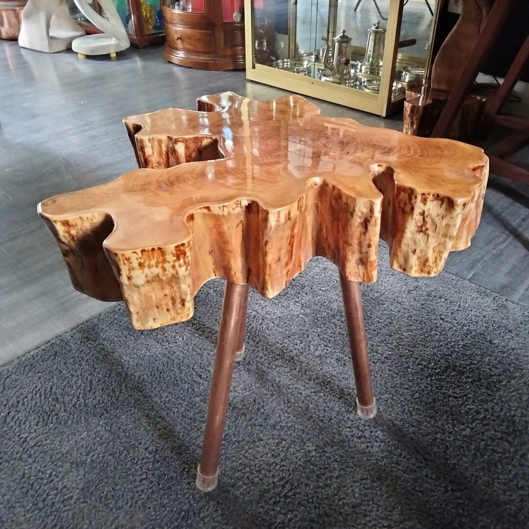 Epoxy Wood Stool - Etsy