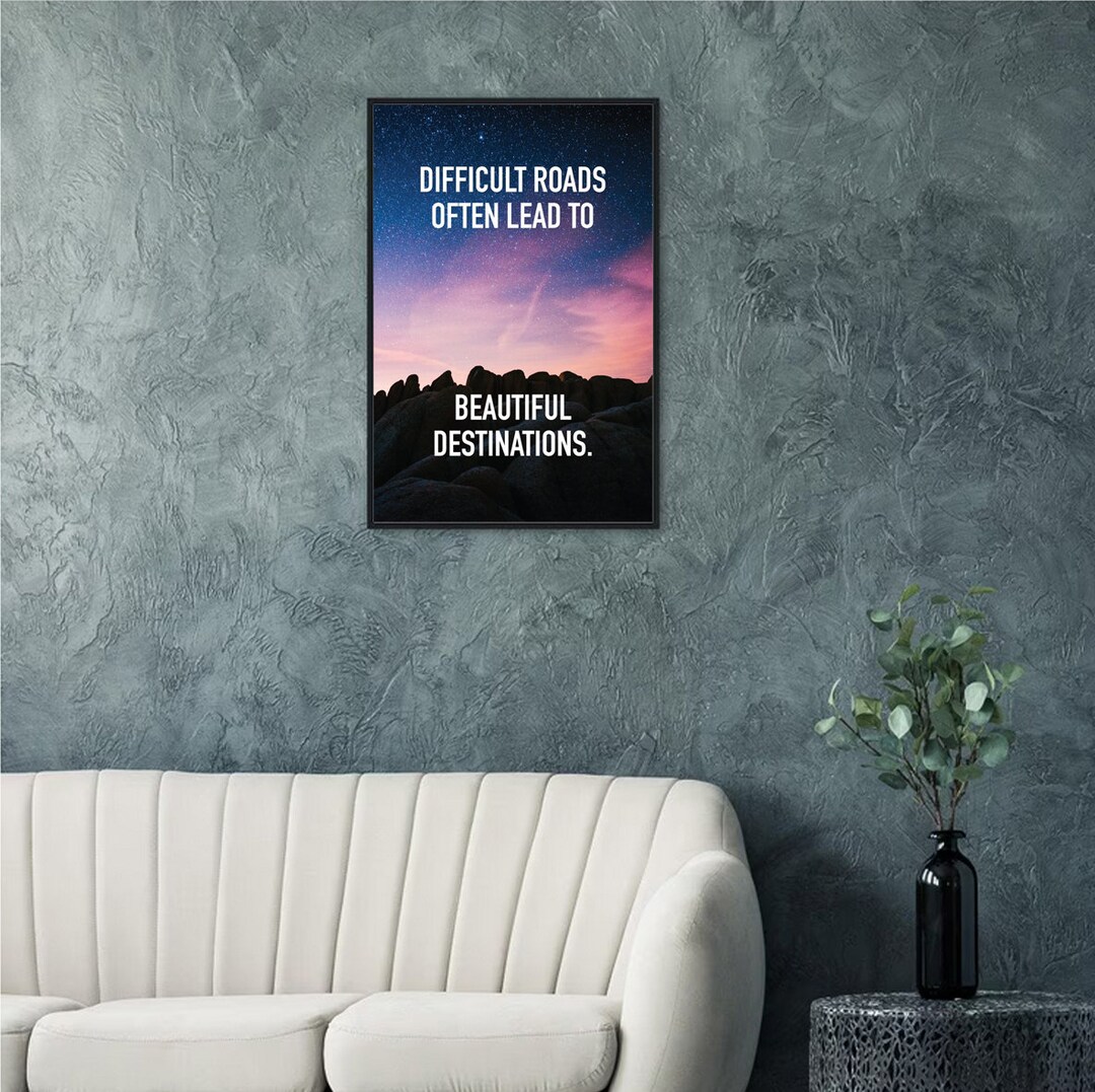 Motivational Wall Art Office Decor Poster Inspirational Wall Print ...