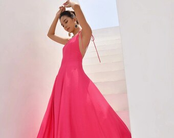 Pink Beach Dress - Etsy