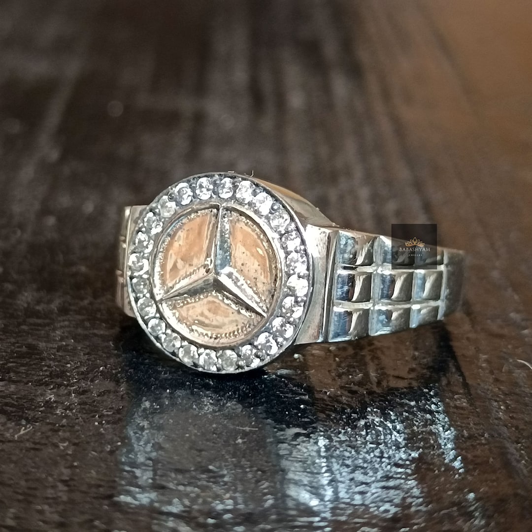 Mercedes Ring Mercedes Benz Ring 925 Sterling Silver Latest - Etsy