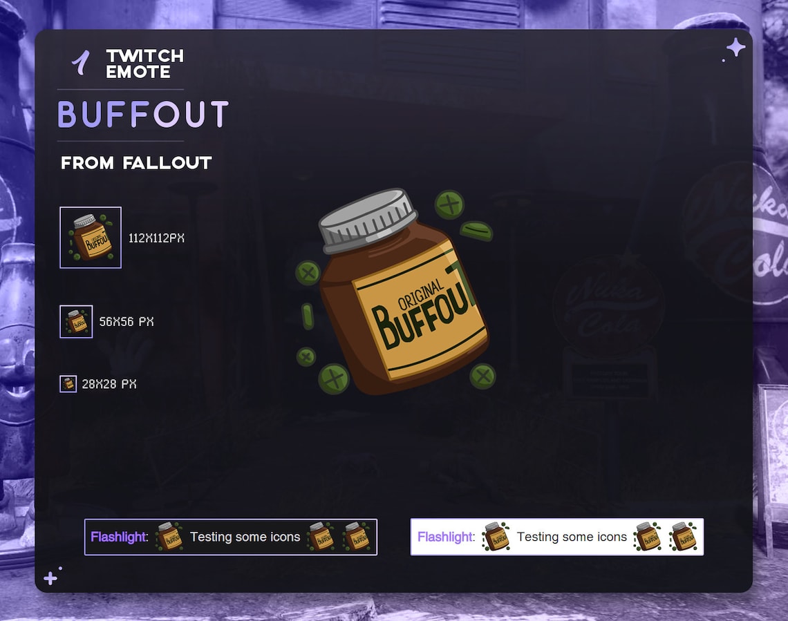 Twitch Emote Buffout | Fallout Inspired Buffout Emote - Etsy