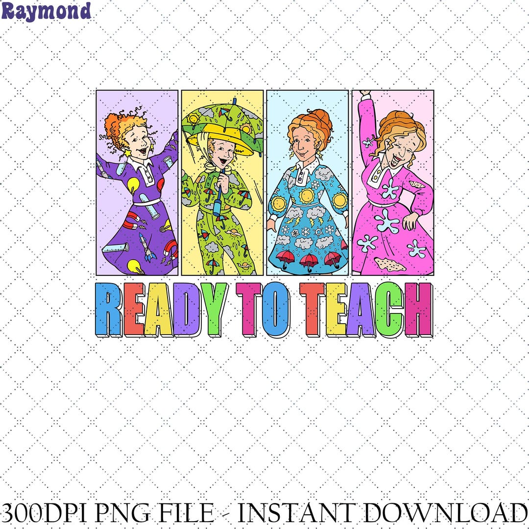 Ready to Teach Png, Back to School Png, First Day of School Png ...