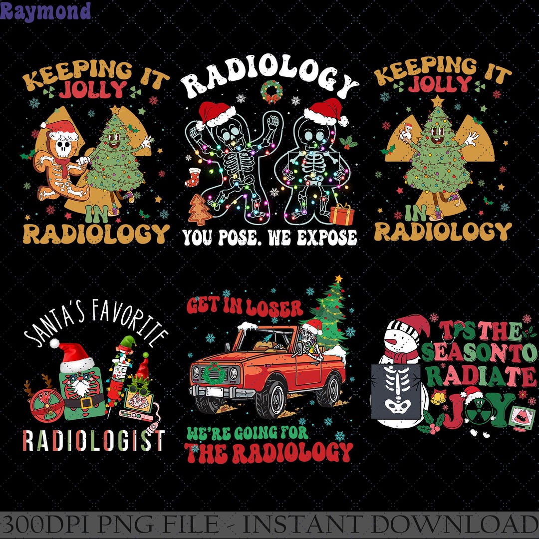 Christmas Radiology Bundle Png, Radiology Nurse Christmas Png ...