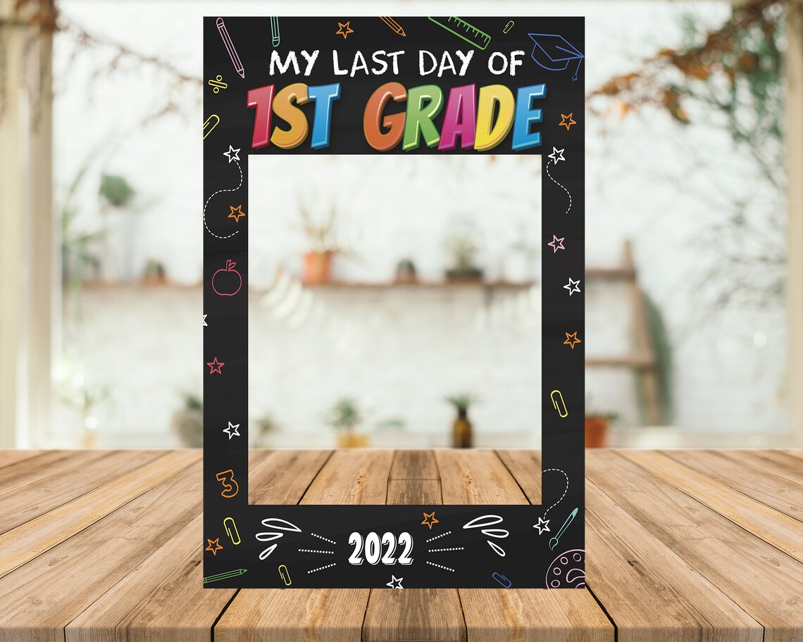 School Class Last Day of Photo Frame Goodbye to School | Etsy