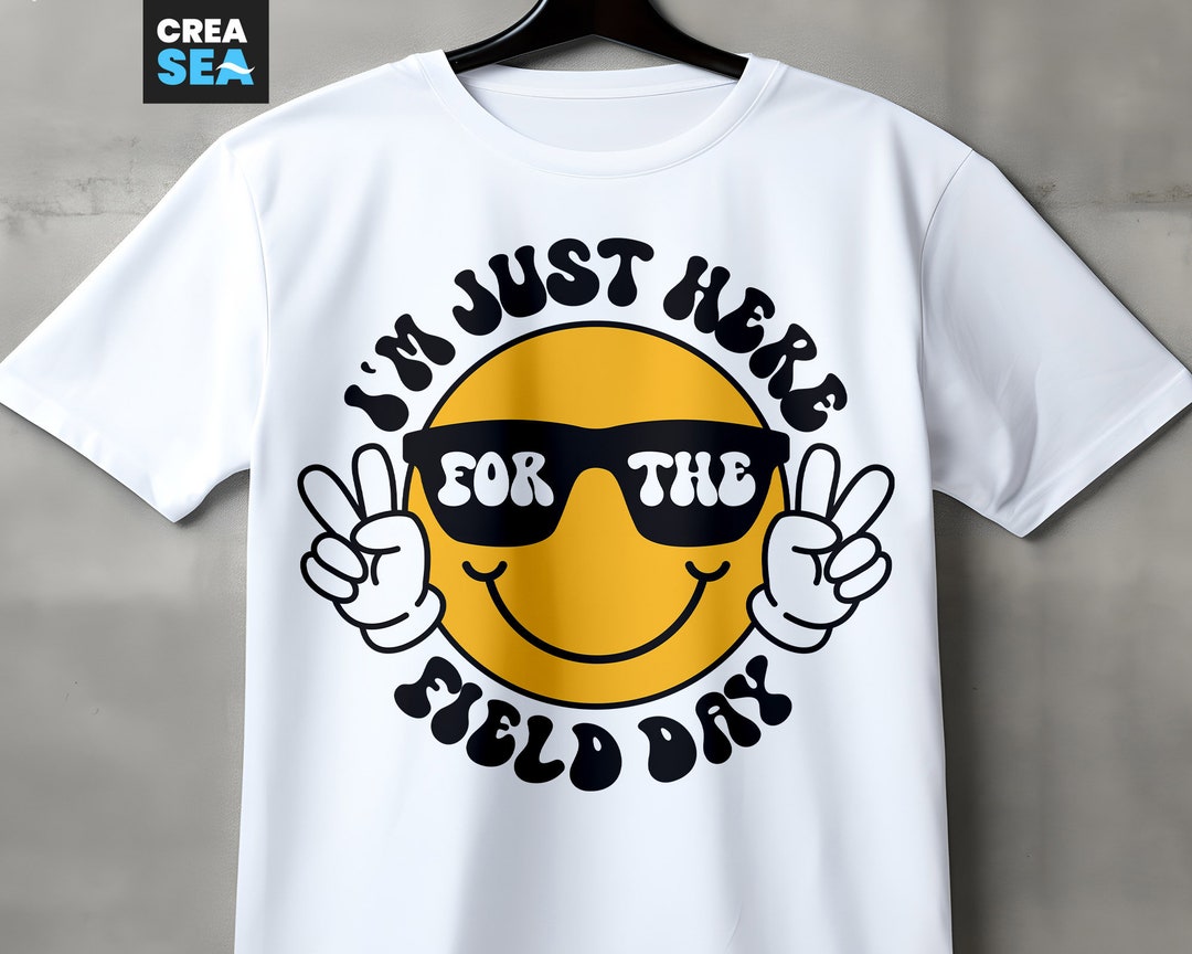 I'm Just Here for the Field Day SVG, PNG, Field Day Shirt Svg, Groovy ...