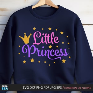 Little Princess Svg, Png (normal & Glitter File), Little Princess Shirt ...