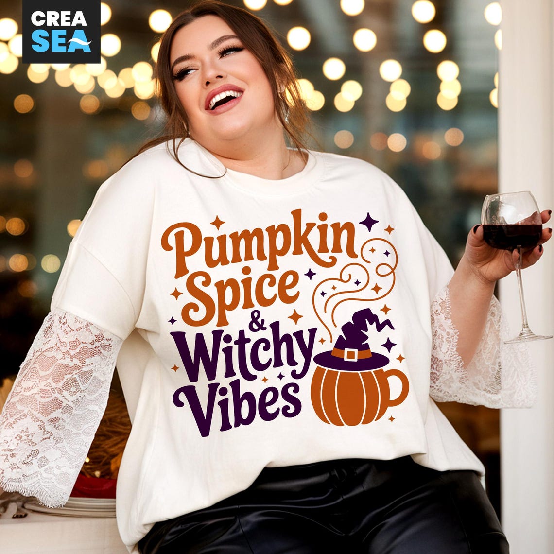 Pumpkin Spice & Witchy Vibes Svg, Png, Witch Svg, Female, Girl, Woman ...