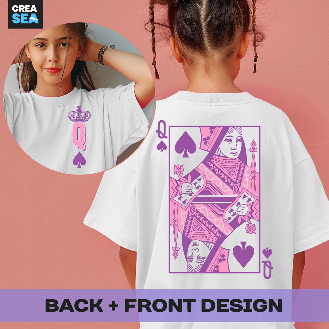 Queen of Spades PNG, SVG, Playing Card, Queen Shirt Svg, Valentine's ...
