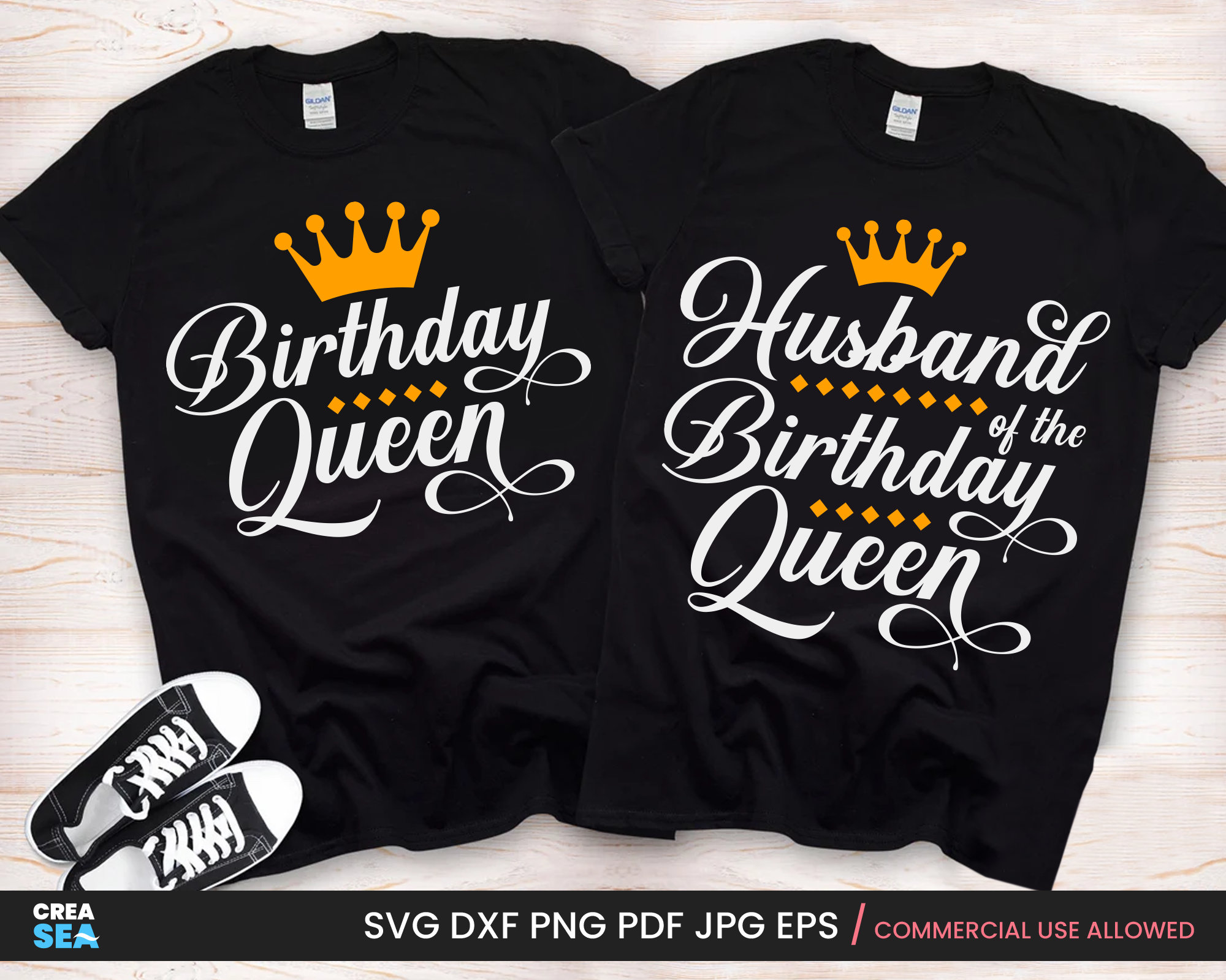 Birthday Queen Png, Svg + Husband of the Birthday Queen Png, Svg ...