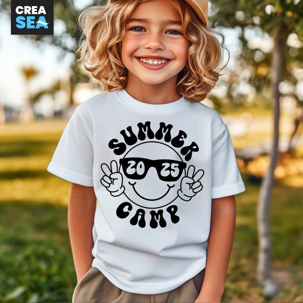 Camp Smiley Face Png - Etsy