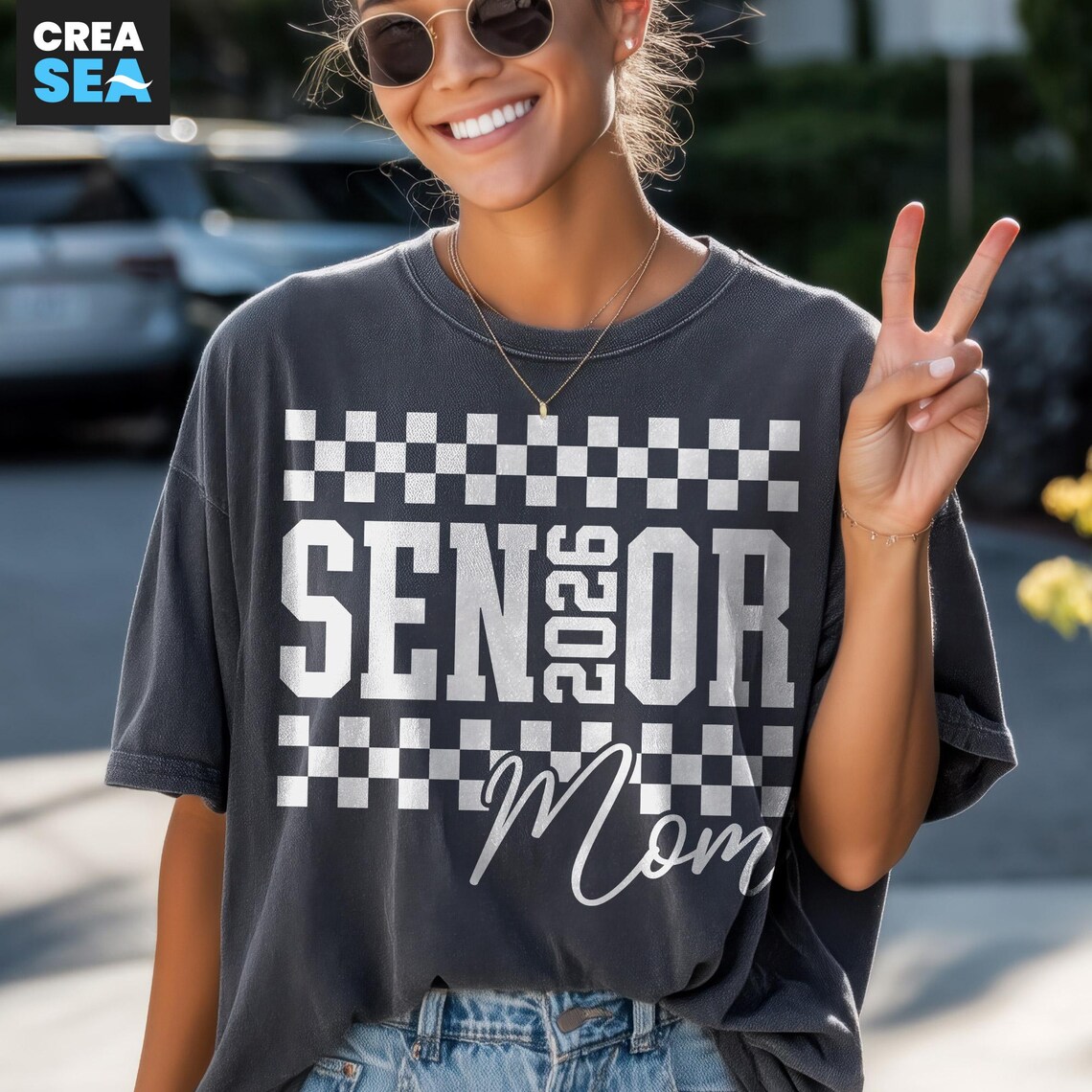 Senior Mom 2026 SVG, PNG, Checker Shirt Design (digital Download) - Etsy