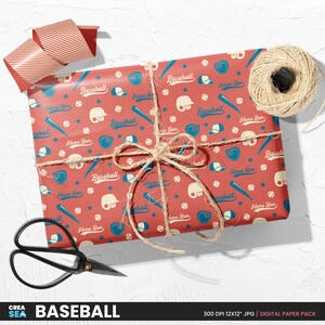 Baseball Digital Paper, Baseball Seamless Pattern, Baseball Background ...