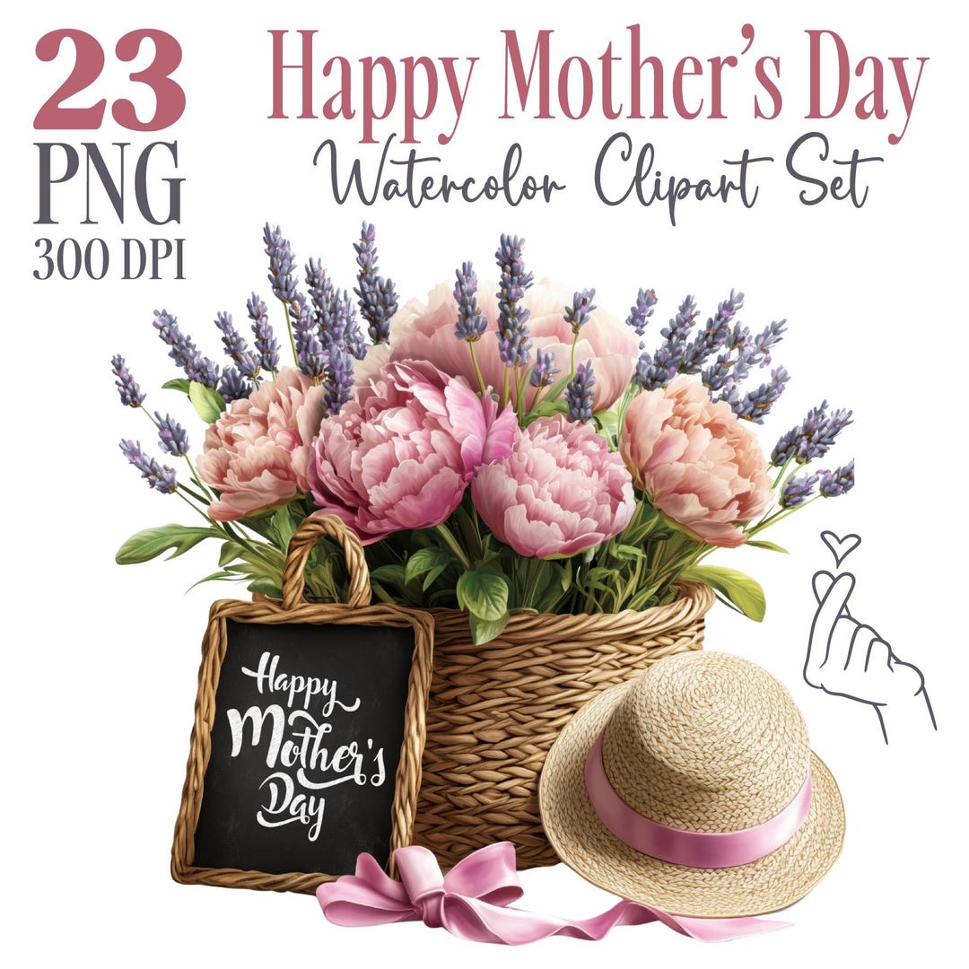 Basket Arrangement PNG Clip Art, 23 Isolated Images 300 DPI, Happy ...