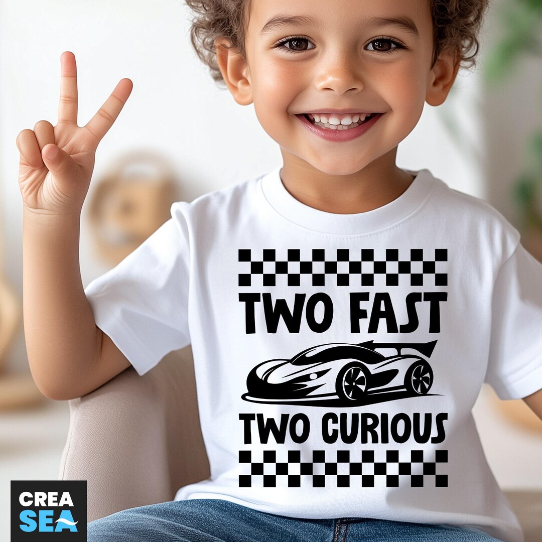 Two Fast Svg, Png, Two Curious Svg, Race Car 2nd Birthday Svg, Girl ...