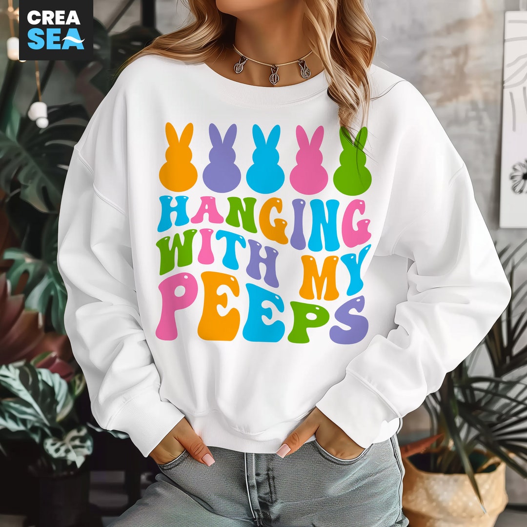 Hanging With My Peeps Svg, Easter Bunnies Svg, Easter Shirt Svg, Happy ...