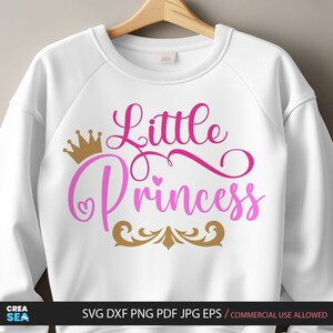 Little Princess Png, Svg, Princess Shirt Svg, Royal Pink & Gold Design ...