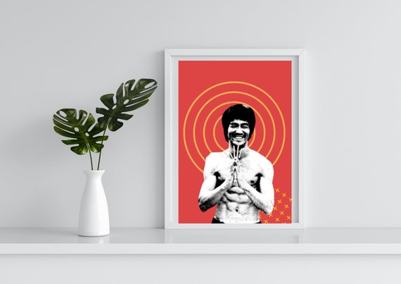 Bruce Lee A4 Digital Art Print Icon Series - Etsy