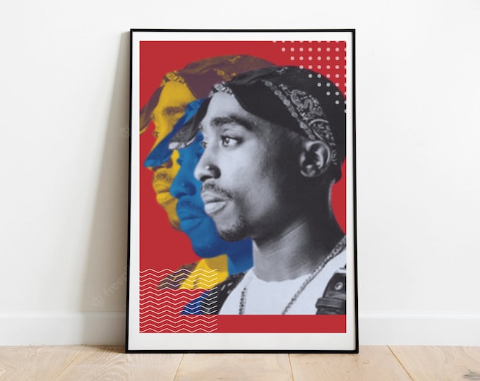 Tupac Shakur A3 Digital Print - Etsy