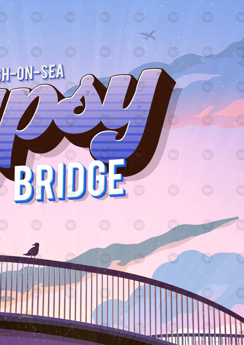 Gypsy Bridge – Leigh-on-sea Poster • A4, A3 & A2 Print • England, Essex ...