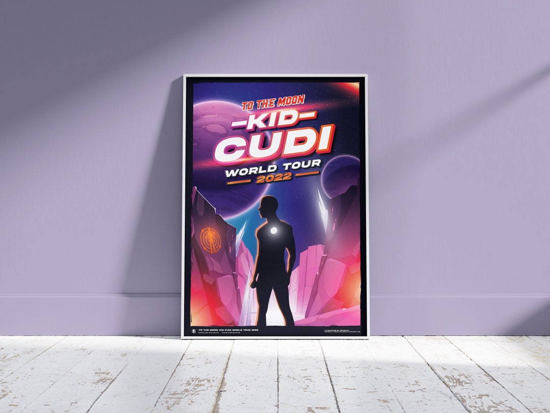 Kid Cudi Poster • to the Moon • World Tour 2022 • A4, A3 & A2 Print ...