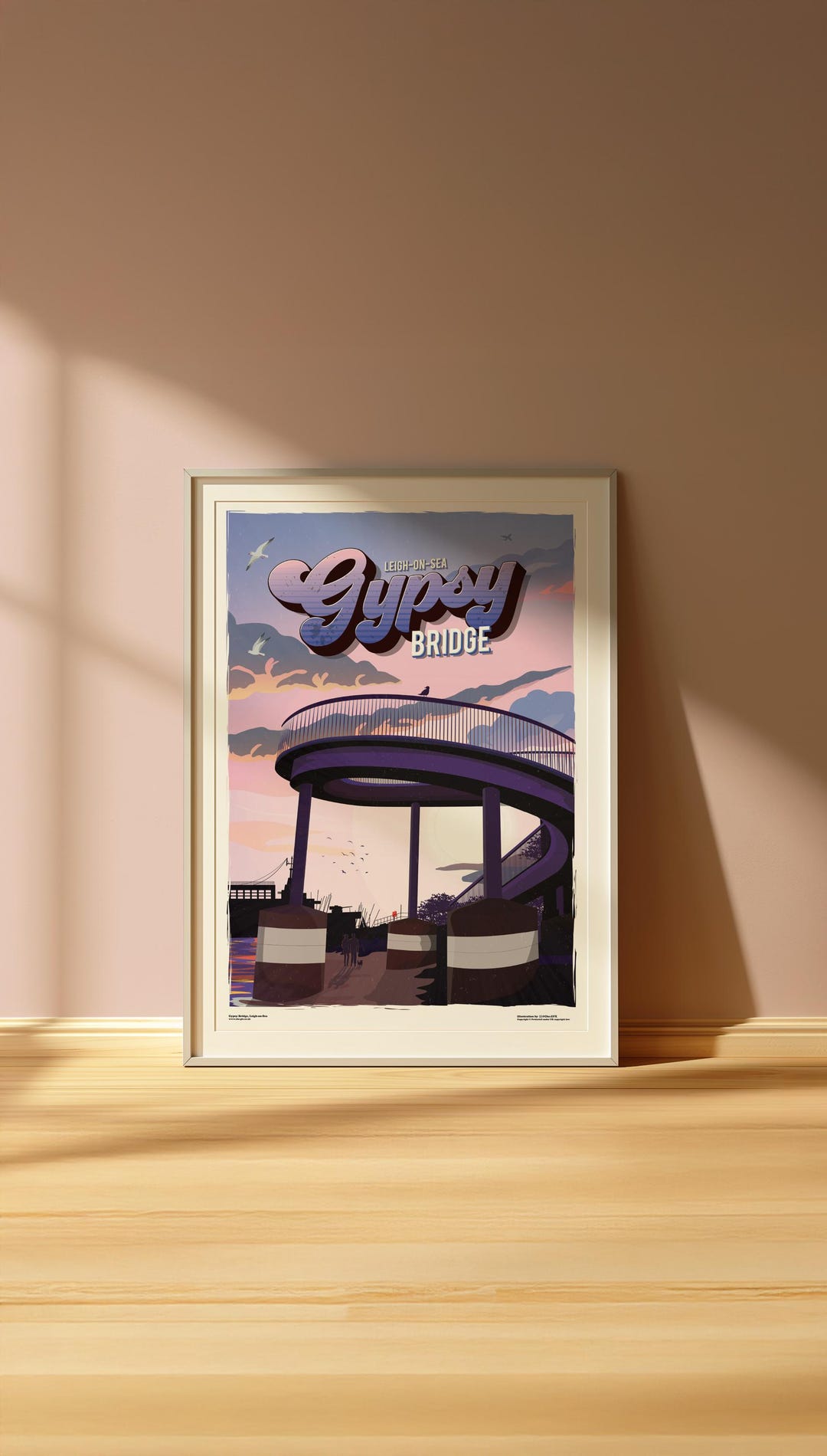 Gypsy Bridge Leigh-on-sea Vintage Travel Poster - Etsy