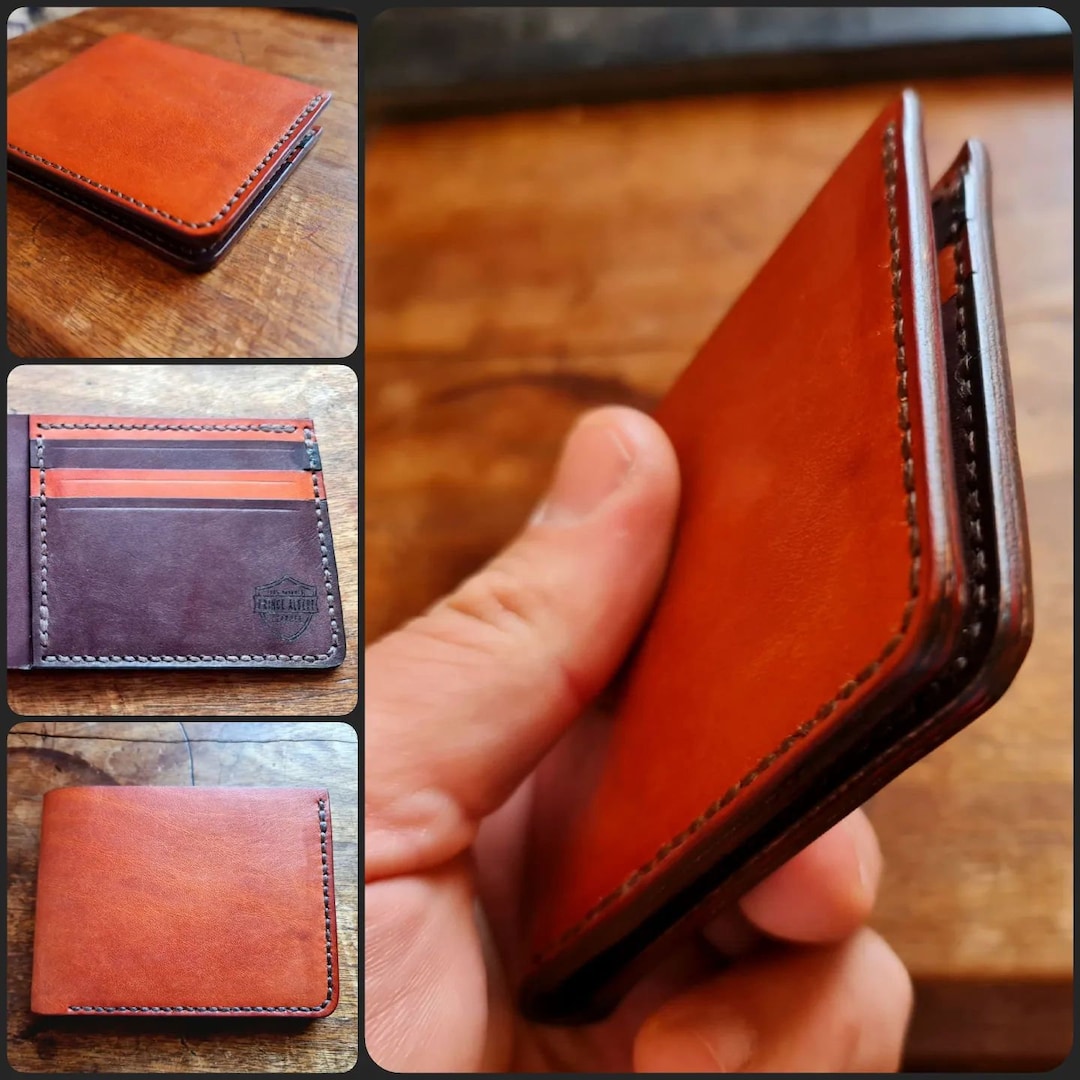 Bi Fold Leather Wallet PDF Pattern - Etsy