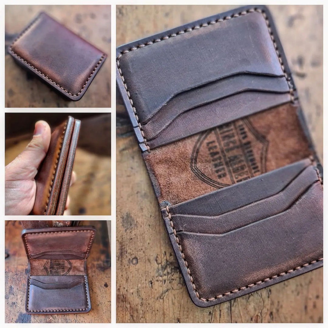 Bi Fold Leather Wallet PDF Pattern - Etsy