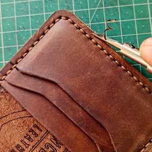 Bi Fold Leather Wallet PDF Pattern - Etsy