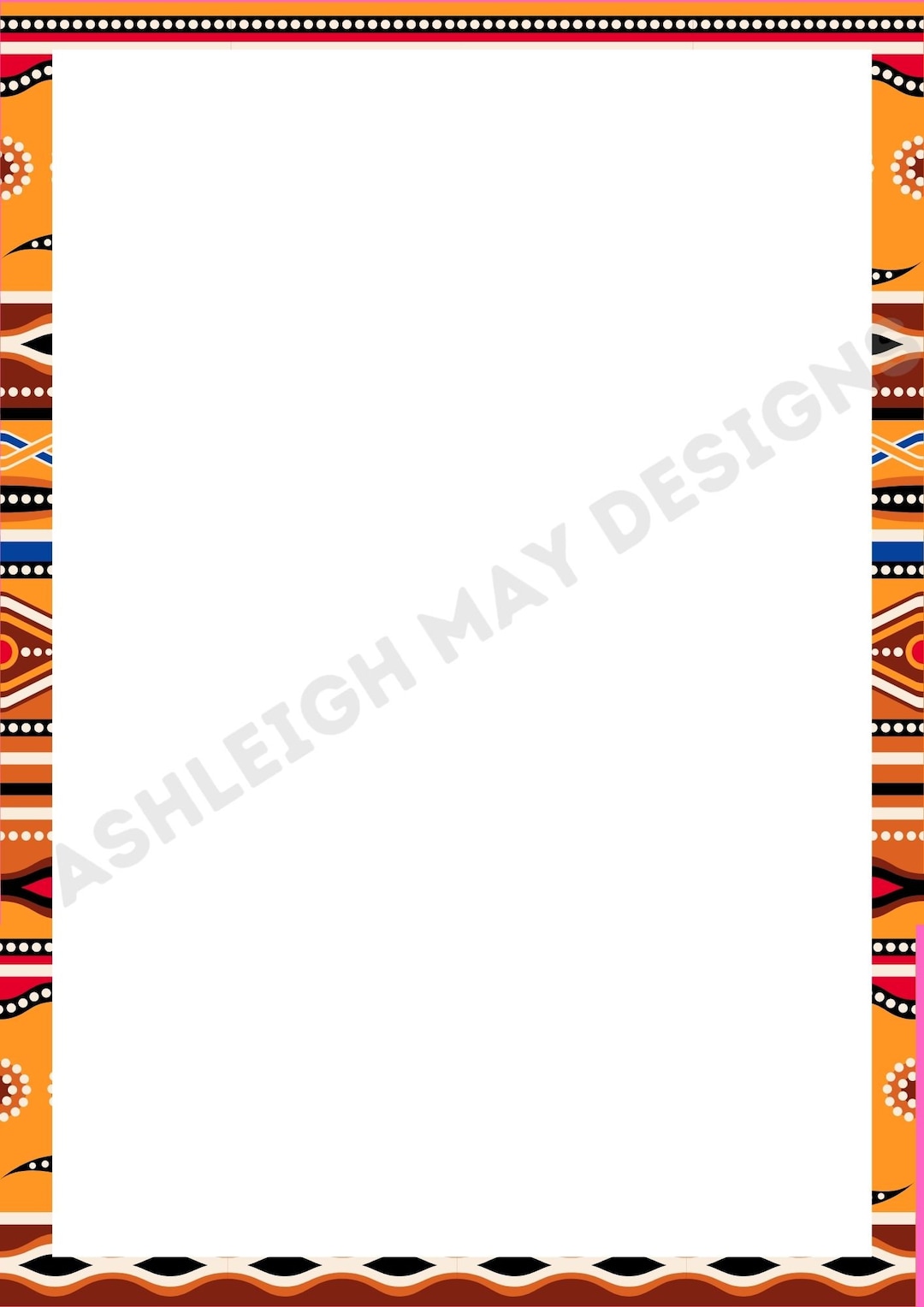 Indigenous Australian Page Boarder - Etsy