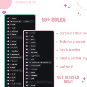White Minimalistic Discord Server Template: 40+ Roles, 25+ Channels ...