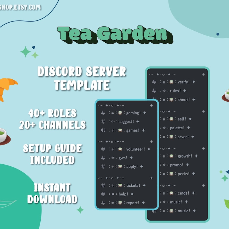 Cute Discord Server Templates - Etsy